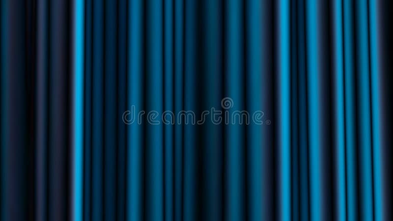 Blue Curtains Background Flowing Stock Image - Image of textiles, open ...