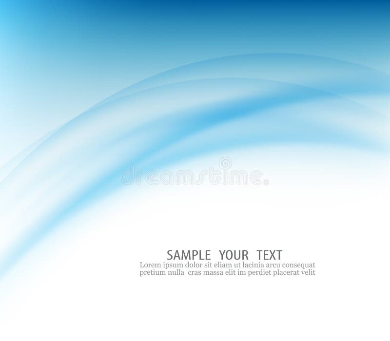 Blue Curve Abstract Background Stock Vector - Illustration of color ...