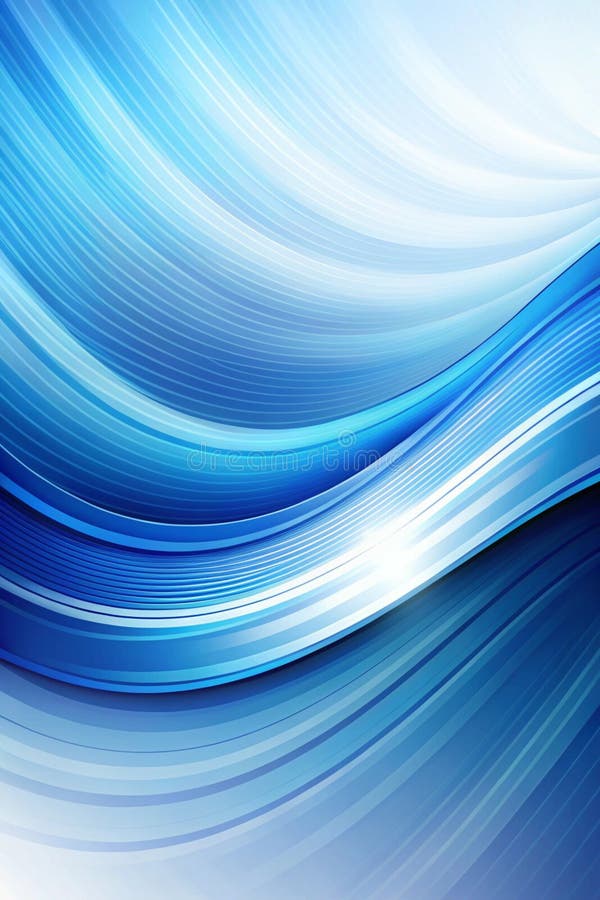 Blue Curve Abstract Vector stock illustration. Illustration of ...