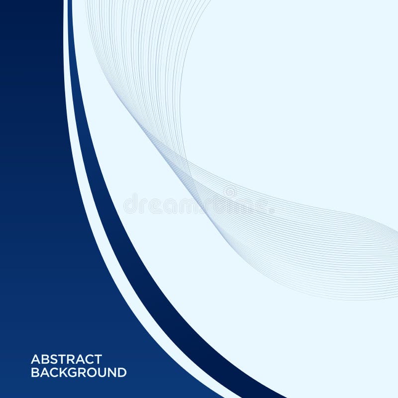 Blue Curve Background Vector Illustration Stock Vector - Illustration ...