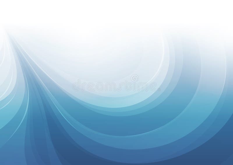Blue Curved Abstract Background Stock Vector - Illustration of page ...
