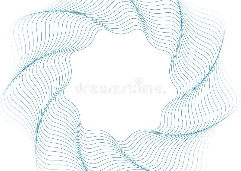 Blue Curved Spiral Lines Abstract Futuristic Tech Pattern Background ...