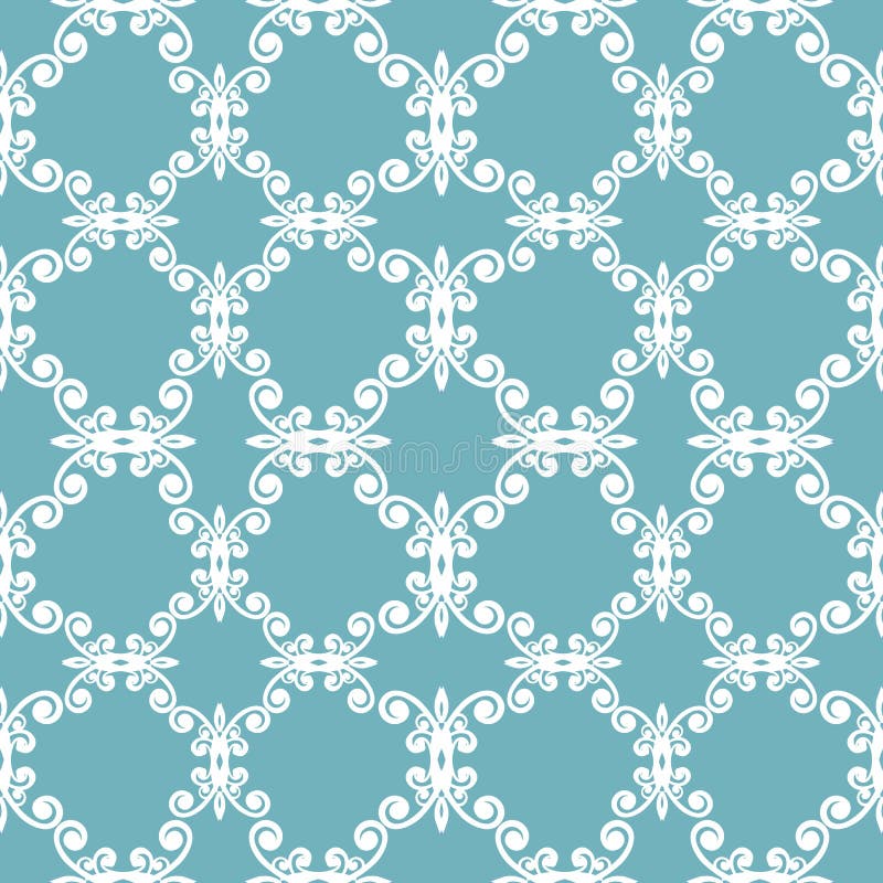 Blue Curves Seamless Pattern Stock Vector - Illustration of seamless ...