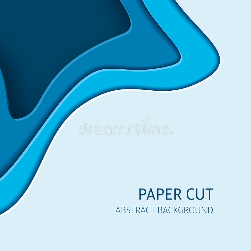 Paper Cut Vector Abstract Background Stock Vector - Illustration of ...