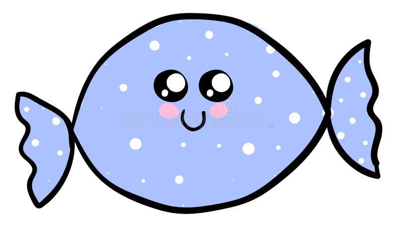 A Blue Candy, Vector or Color Illustration Stock Vector - Illustration ...