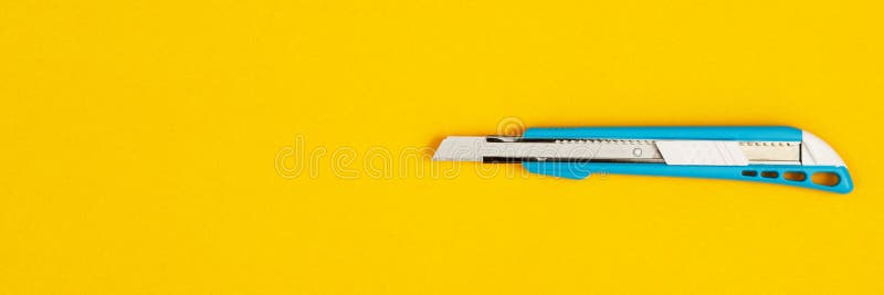 Blue Box Cutter stock image. Image of tool, tools, edge - 11367