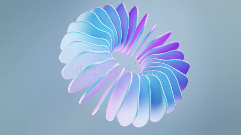 Blue Cyan Circular Mograph Morphing Loopable Abstract 3D Animation ...