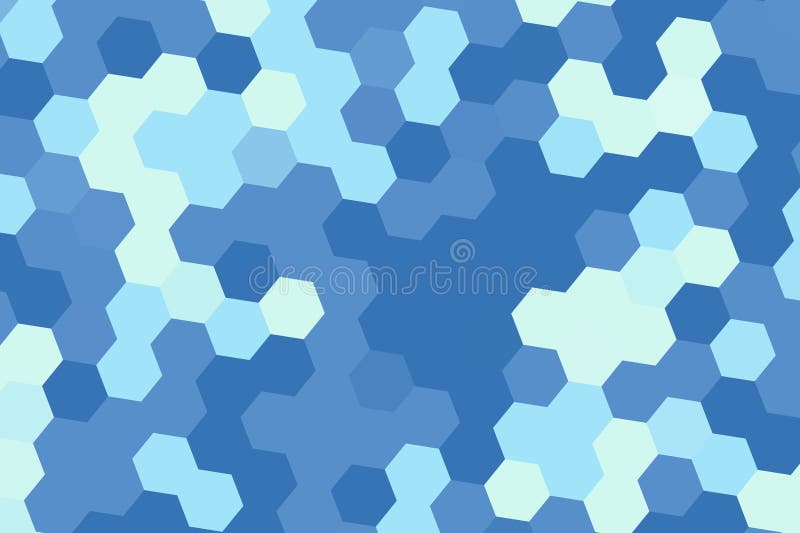 Blue and Cyan Hexagonal Pixelated Pattern with Seamless Digital Texture ...