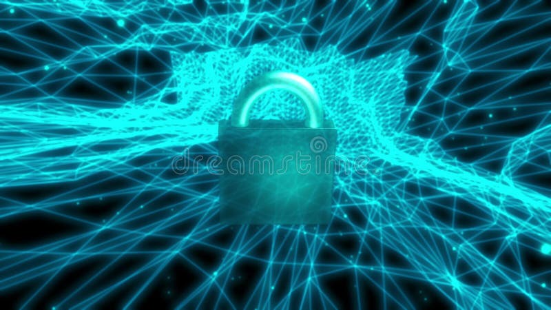 Blue Cybernetic Connected Plexus Structure Blue Electric Effect Stock ...