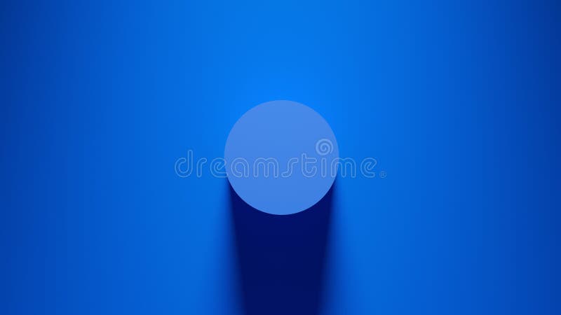 Blue Cylinder Basic Simple 3d Shapes Isolated On White Background ...