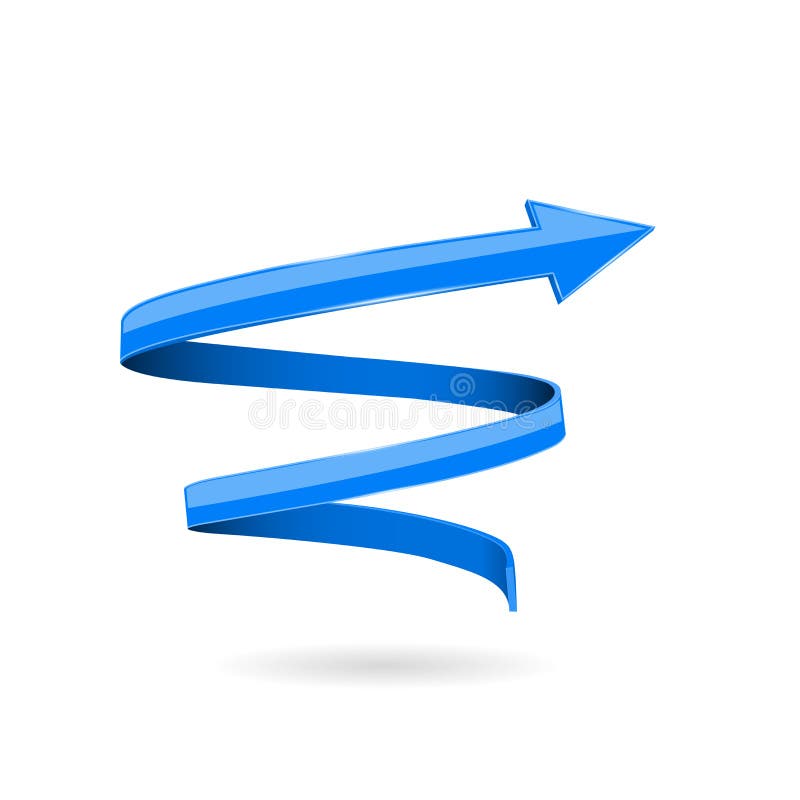 Arrow spiral symbol stock vector. Illustration of collection - 266320331