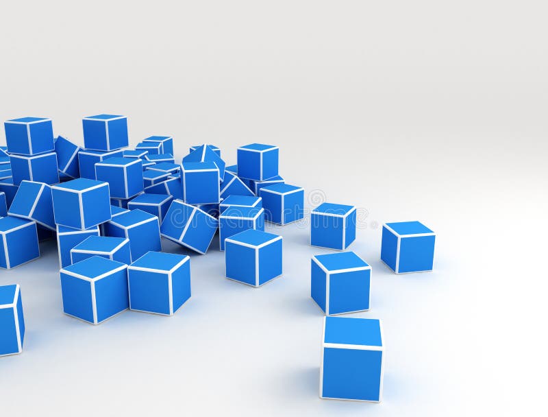 Cube Scattered Stock Illustrations – 398 Cube Scattered Stock ...