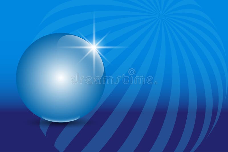 Blue 3D Globe Sphere on an Abstract Technology Blue Background Stock ...