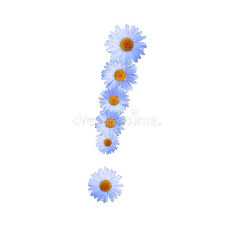 Flowers Exclamation Point stock illustration. Illustration of leaf ...