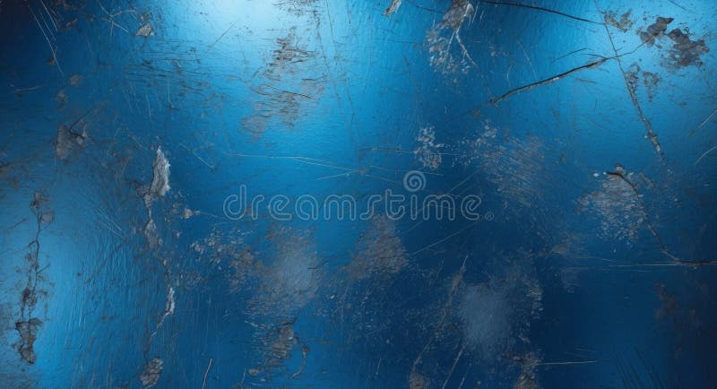 Blue Damaged Surface Texture, Abstract Pattern with Scratches and ...