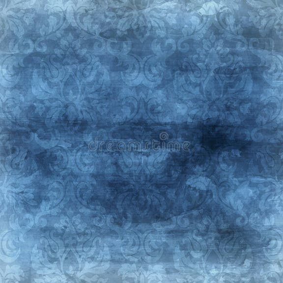 Blue Damask Background stock illustration. Illustration of depth - 6203609