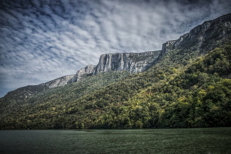 Danube at Djerdap gorge stock photo. Image of natural - 129557730