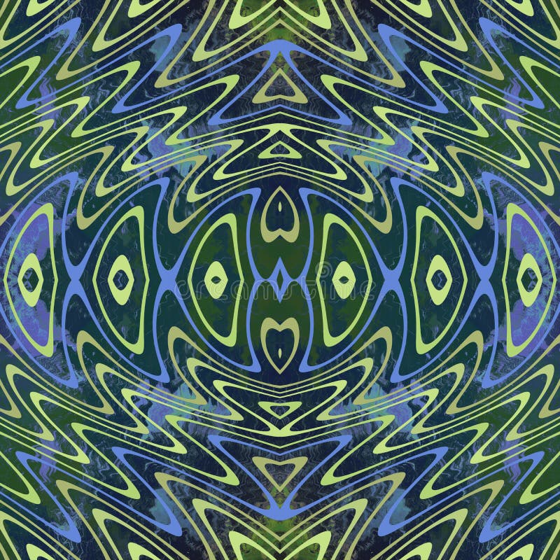 Blue Dark Pattern Kaleidoscope Seamless Repeat Square Repeating ...