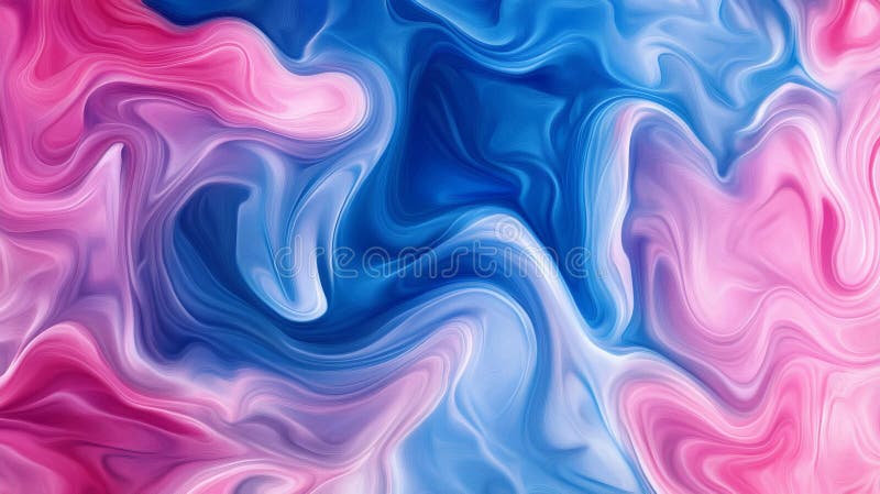 Blue and Dark Pink Abstract Line Art Illustration Stock Photo - Image ...