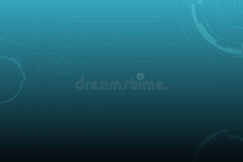 Blue and Dark Template of Network Connection Technology. Line and Dot ...