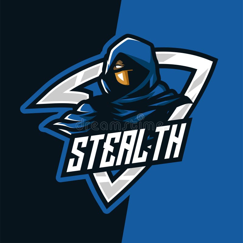 Darkness Stealth E-sport Mascot Logo Stock Vector - Illustration of ...