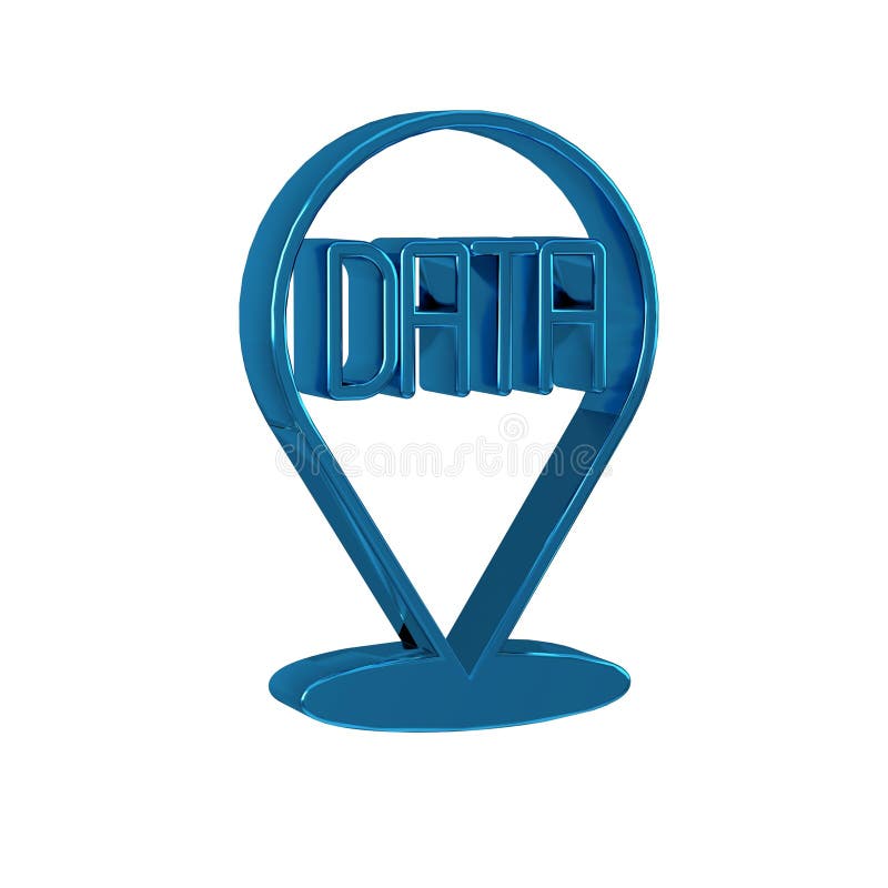 Blue Data Analysis Icon Isolated on Transparent Background. Business ...