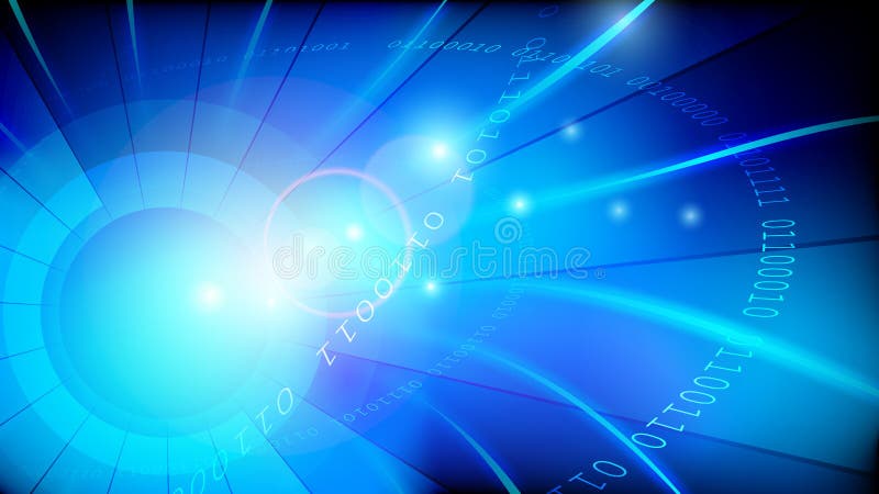 Blue data background stock vector. Illustration of flowing - 29238153
