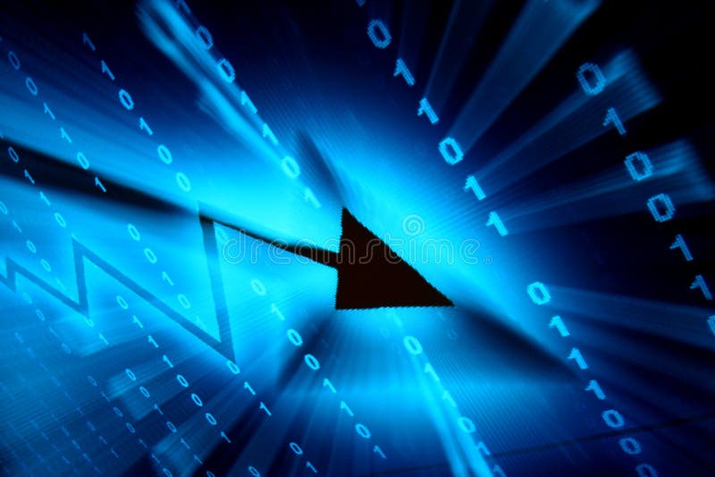 Blue Data Grid Display Screen Stock Illustration - Illustration of data ...