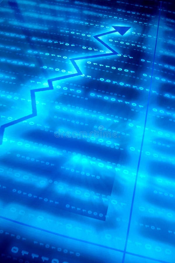 Blue Data Grid Display Screen Stock Illustration - Illustration of data ...