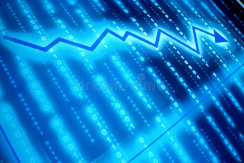 Blue Data Grid Display Screen Stock Illustration - Illustration of data ...