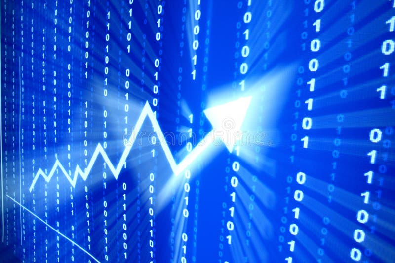 Blue Data Grid Display Screen Stock Illustration - Illustration of data ...