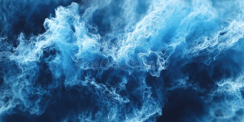 Blue Data Waves: Abstract Surface with Flowing Lines and Dotted Texture ...
