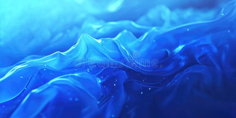 Blue Data Waves: Abstract Surface with Flowing Lines and Dotted Texture ...