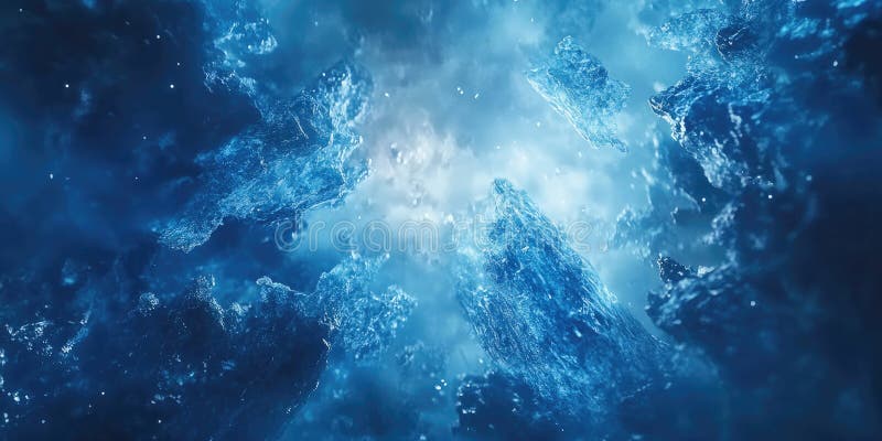 Blue Data Waves: Abstract Surface with Flowing Lines and Dotted Texture ...