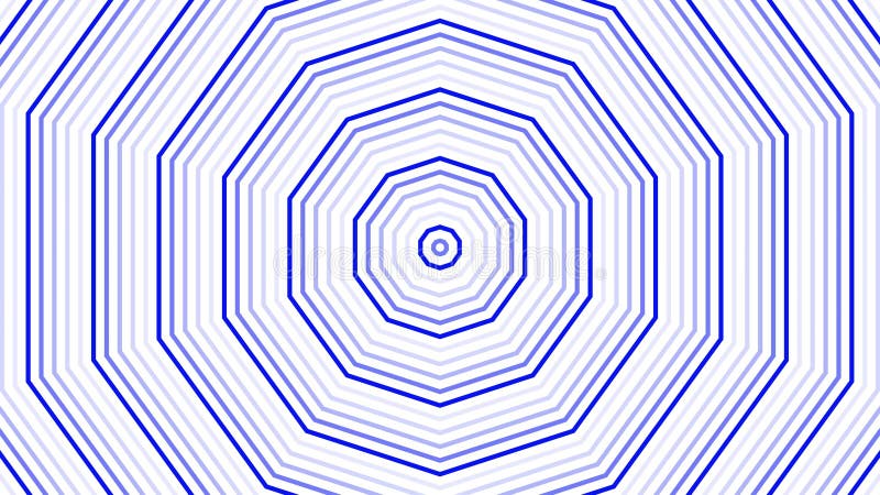 Blue Decagon Star Simple Flat Geometric on White Background Loop ...