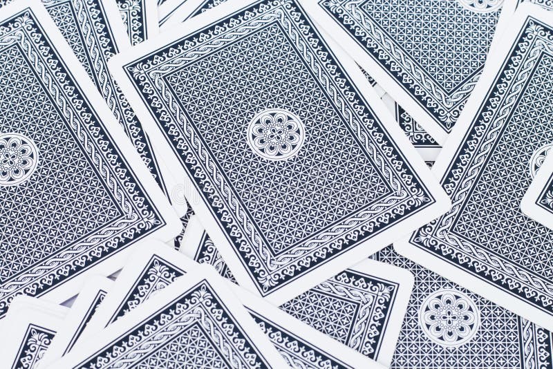 Blue Deck of Playing Cards Background Stock Photo - Image of pack ...