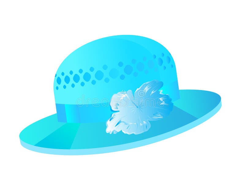 Blue Hat Vector Background stock illustration. Illustration of blue ...