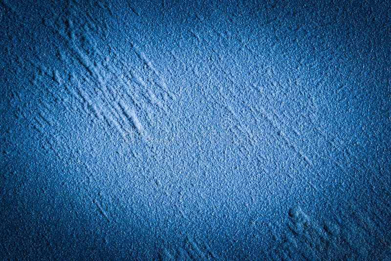 Blue Decorative Plaster Texture with Vignette. Abstract Grunge ...