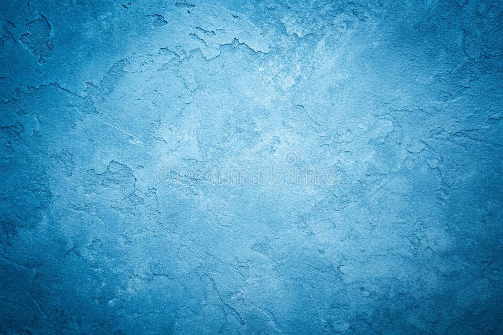 Blue Decorative Plaster Texture with Vignette Stock Illustration ...