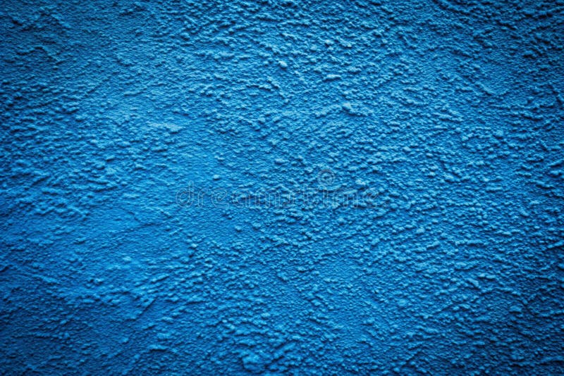 Blue Decorative Plaster Texture with Vignette. Abstract Grunge ...