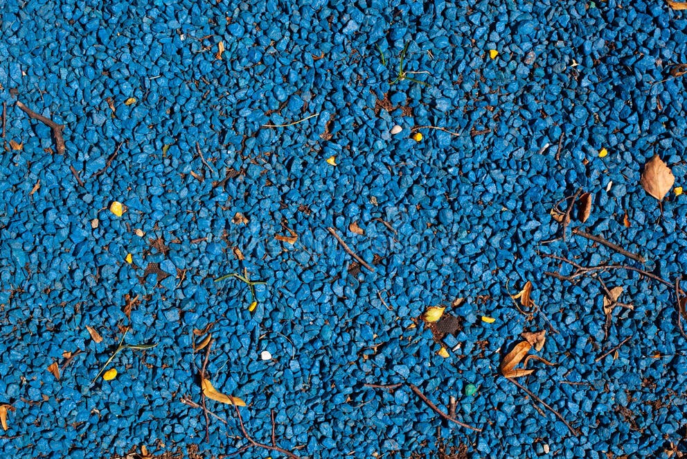 A Lot of Blue Decorative Stones Stock Photo - Image of construction ...