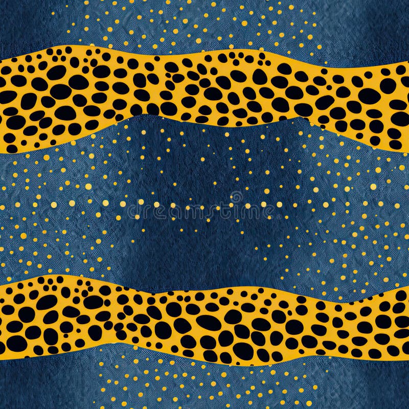 Blue Denim and Cheetah Print Texture. Seamless Pattern Repeating ...