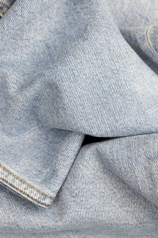 Blue Denim Fabric Material Details Stock Photo - Image of detail, denim ...