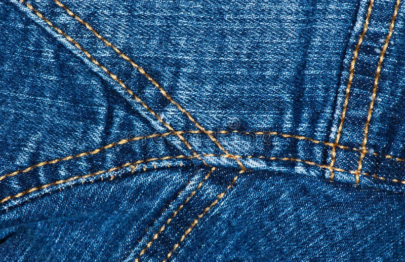 Blue Denim Jacket Texture with Seams. Stock Photo - Image of dungaree ...