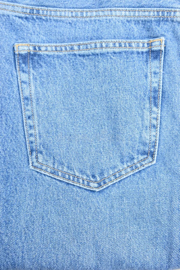 Blue Denim Jean Pocket Fabric Texture Background Stock Illustration ...