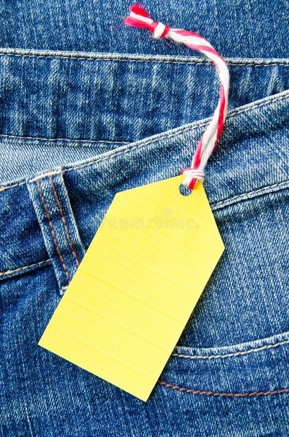 Blue denim jeans stock photo. Image of event, badge, card - 41703344
