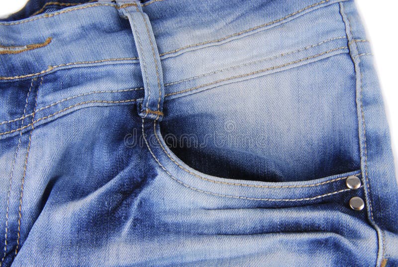 Blue Denim Jeans Pocket Texture Stock Photo - Image of crumpled ...