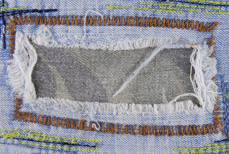 Blue Denim Jeans Seam Texture Stock Photo - Image of border, clothing ...