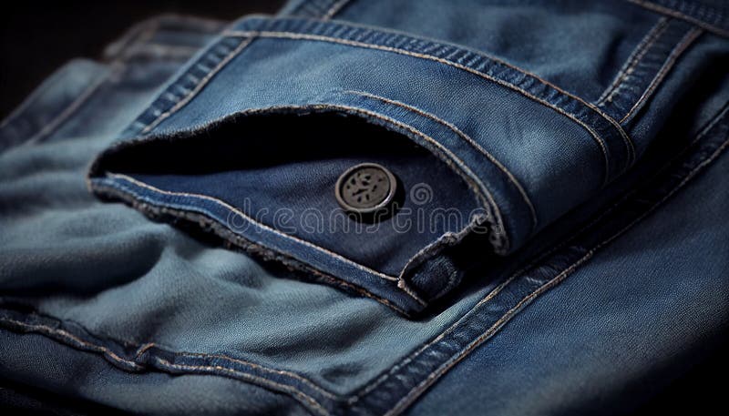Blue Denim Jeans with Stone Washed Pattern ,generative AI Stock ...