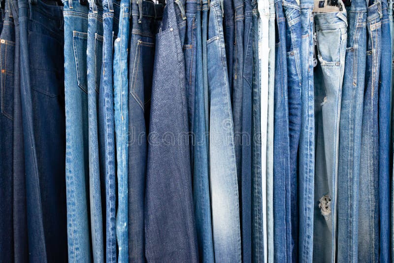 Blue Denim Pattern Pants Fashion Stock Photo - Image of apparel, blue ...